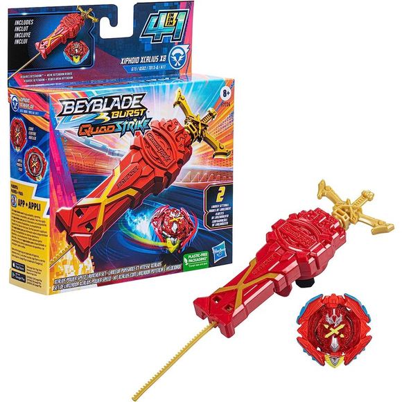 BEYBLADE | Toys | Beyblade Burst Quadstrike Xcalius Power Speed ...